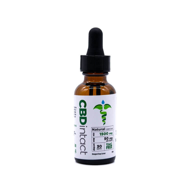 CBD Oil (THC Free) 1500MG - CBDintact