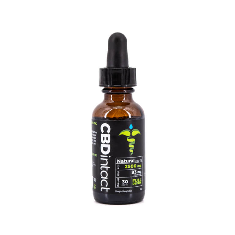 CBD Oil (Full Spectrum) 2500MG - CBDintact